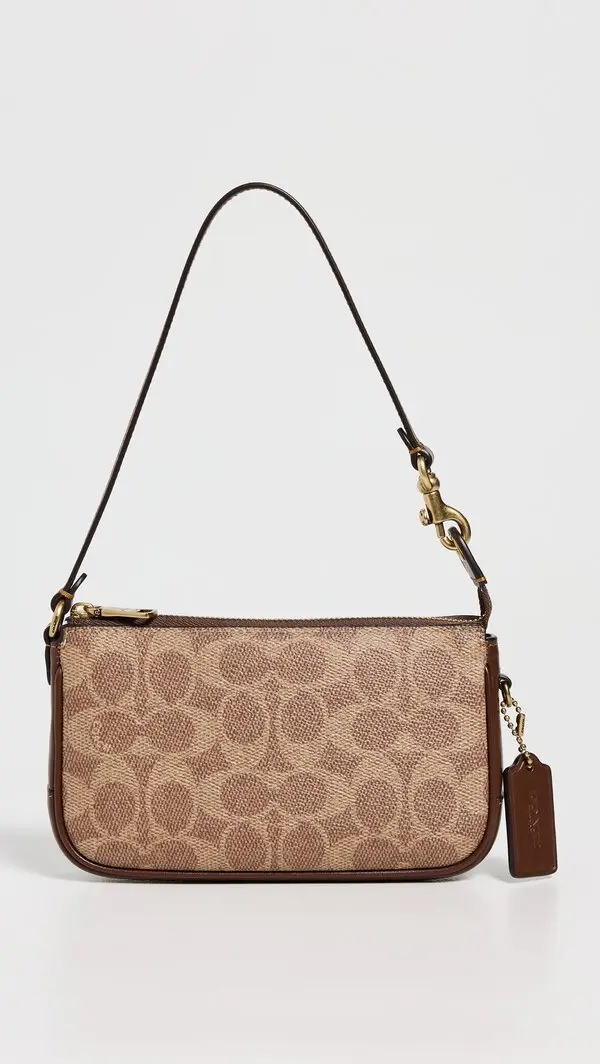 Coach Coated Canvas Signature Plaza Bag 18 - B4/Tan Brown